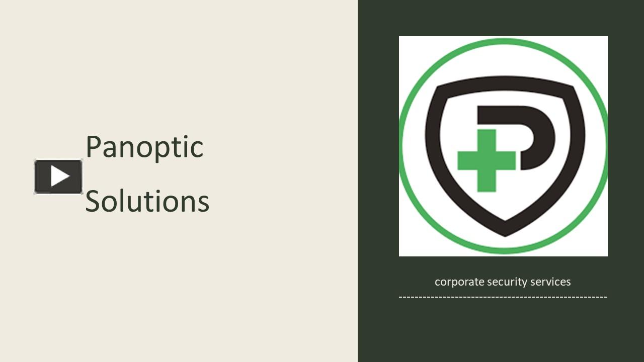 PPT – Panoptic Solution PowerPoint presentation | free to download - id ...