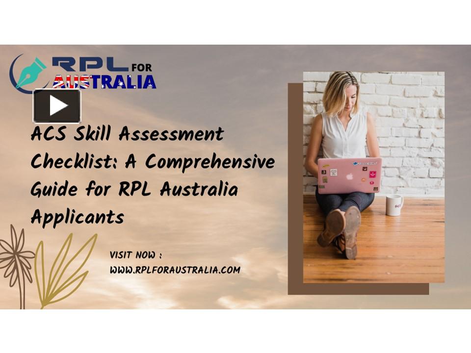 PPT – ACS Skill Assessment Checklist: A Comprehensive Guide for RPL ...