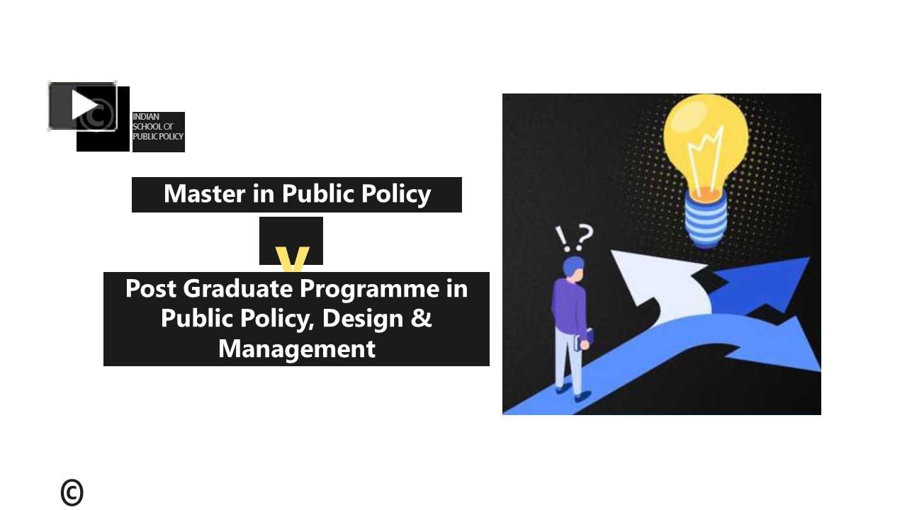 Master In Public Policy VS Post Graduate Programme in Public Policy ...