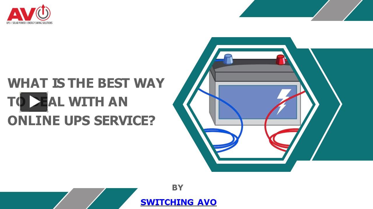 PPT – What Is The Best Way To Deal With An Online UPS Service ...
