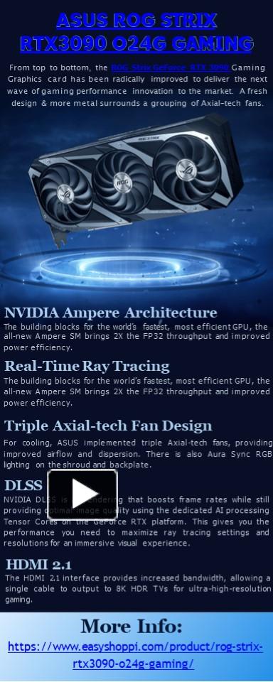 Asus Rog Strix Nvidia GeForce Rtx 3090 O24g Gaming Graphics card ...