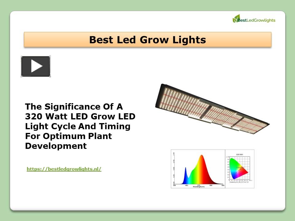 The Significance Of A 320 Watt LED Grow LED Light Cycle And Timing For ...