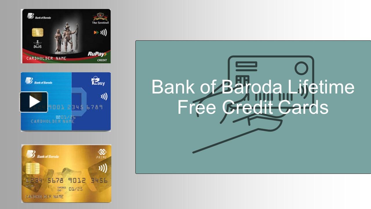 Bank of Baroda Lifetime Free Credit Cards presentation | free to download