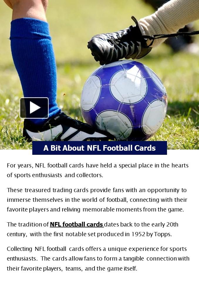 PPT – A Bit About NFL Football Cards PowerPoint presentation | free to ...