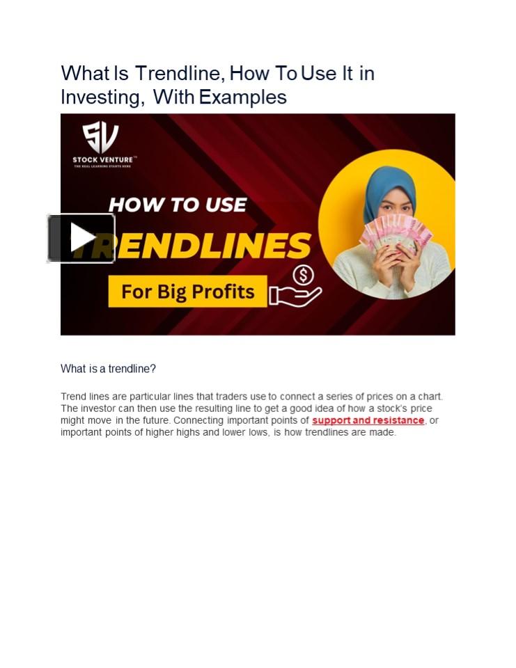 What Is Trendline, How To Use It in Investing, With Examples ...