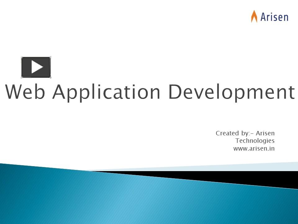 Web Application Development (1) presentation | free to download