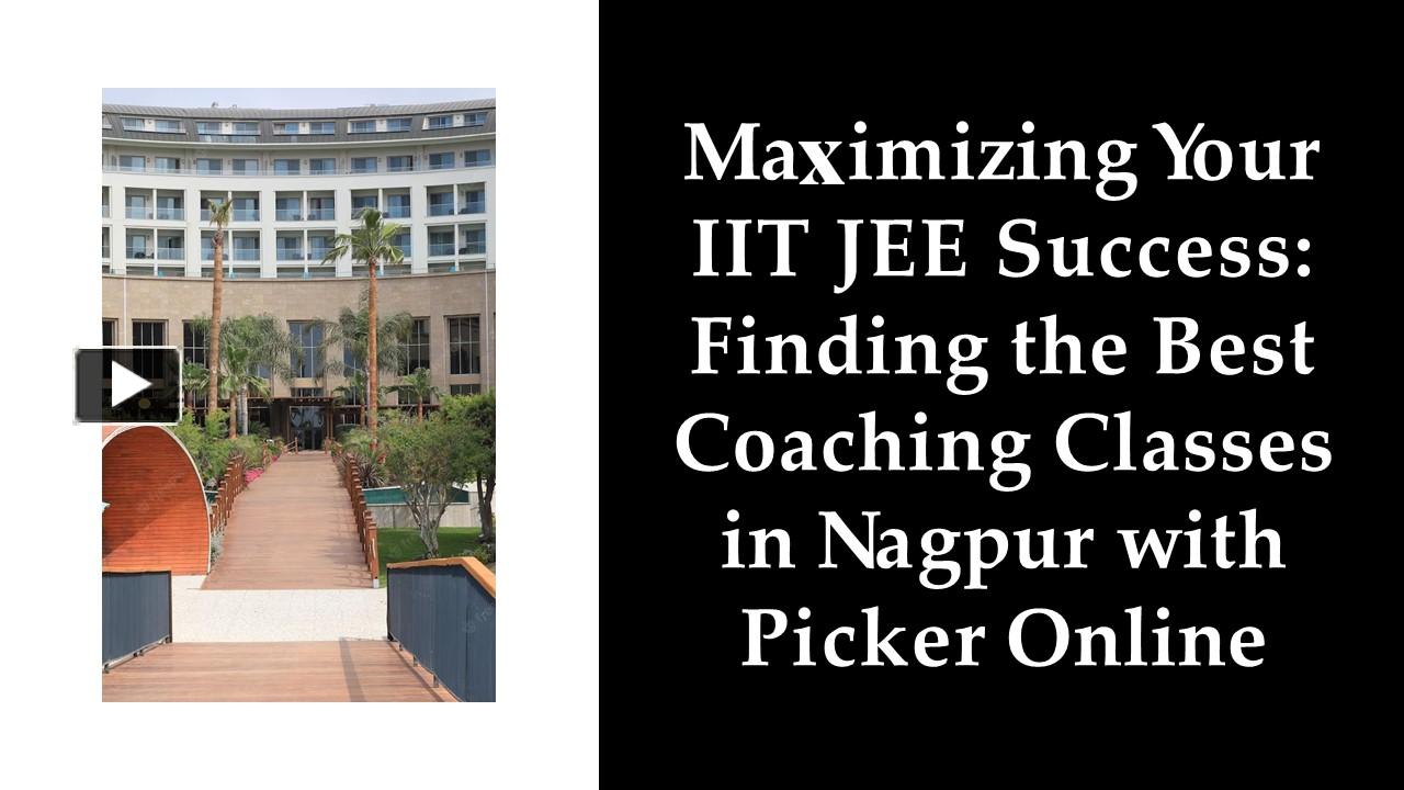 IIT JEE Coaching Classes - Picker Online presentation | free to download