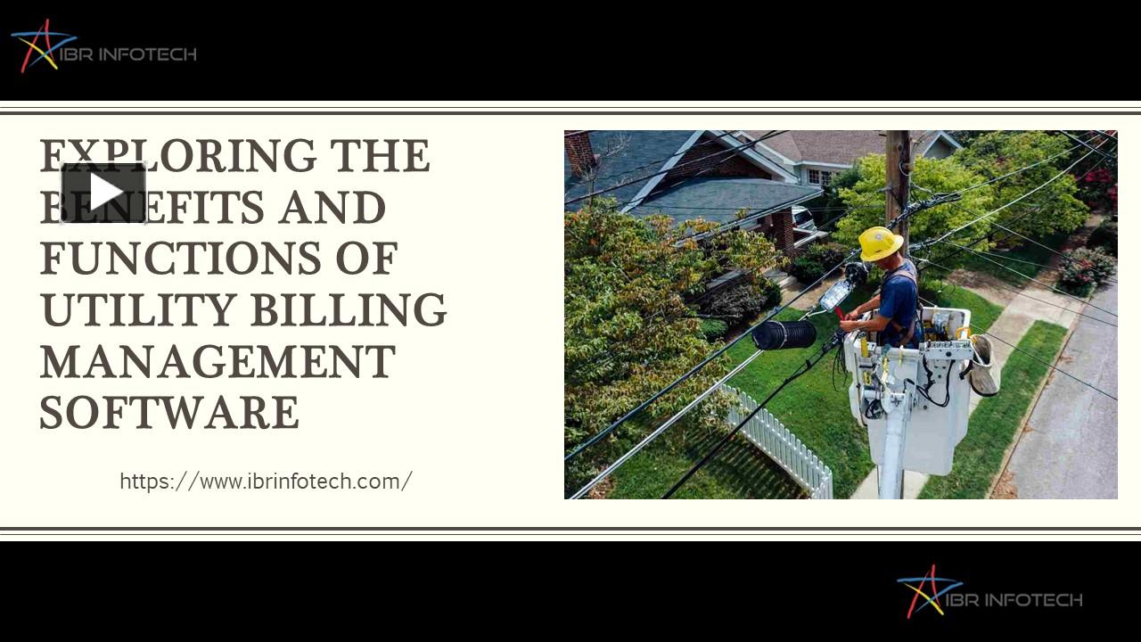 PPT – Exploring the Benefits and Functions of Utility Billing ...
