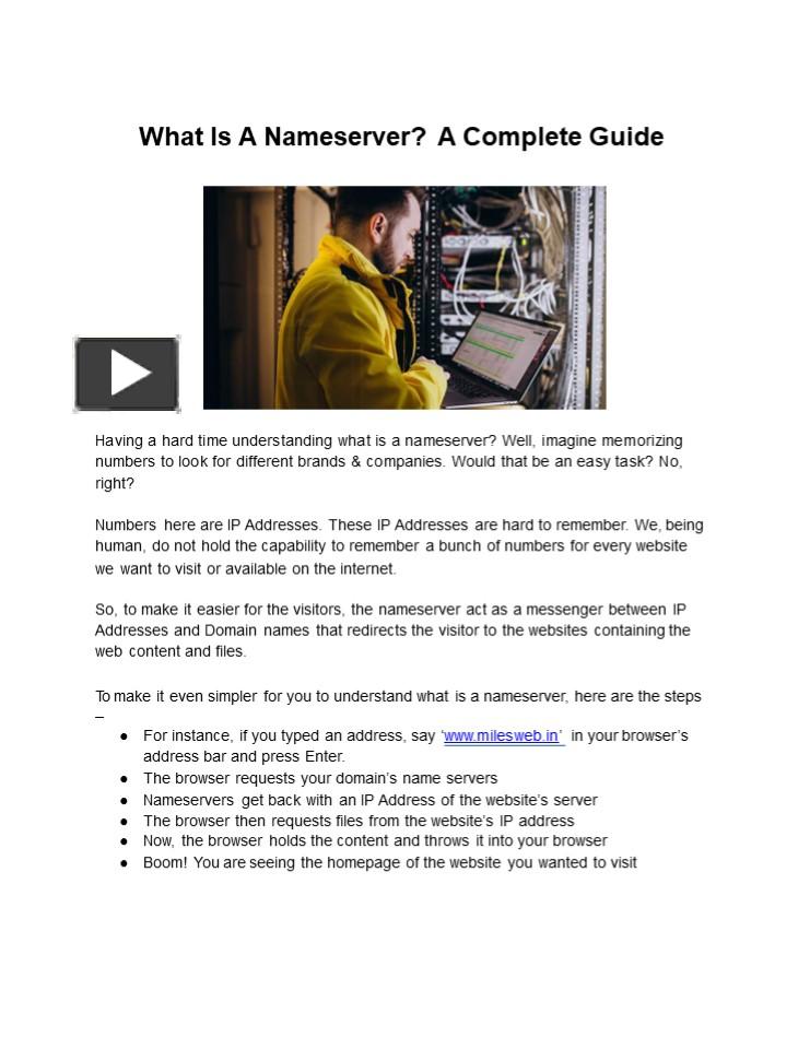 PPT – What is a Nameserver - A Complete Guide. PowerPoint presentation ...