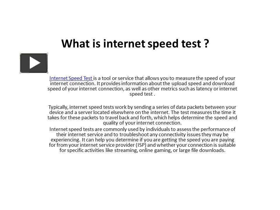 PPT – check internet sped test PowerPoint presentation | free to ...