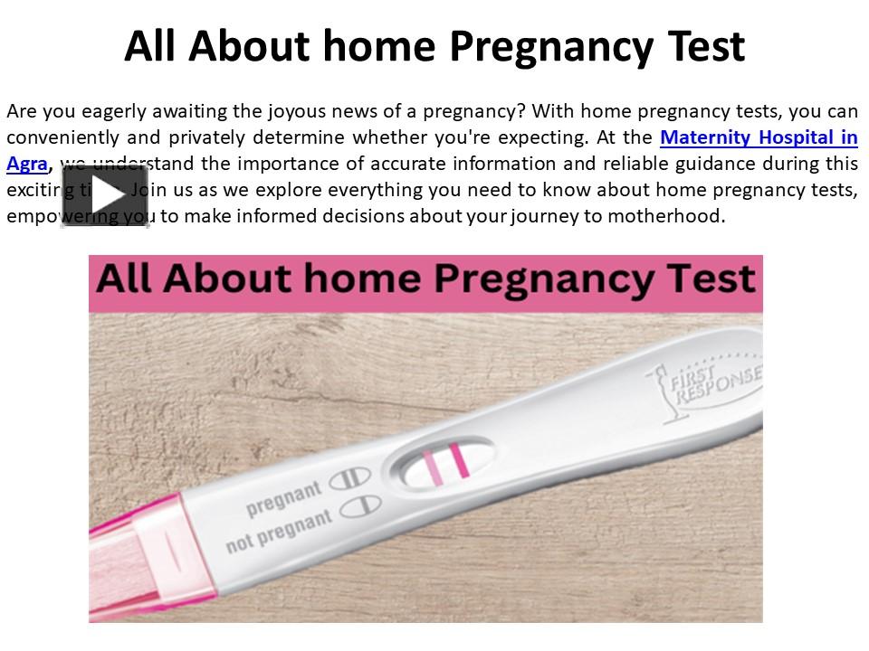 Pregnancy testing at home Everything You Should Know presentation ...