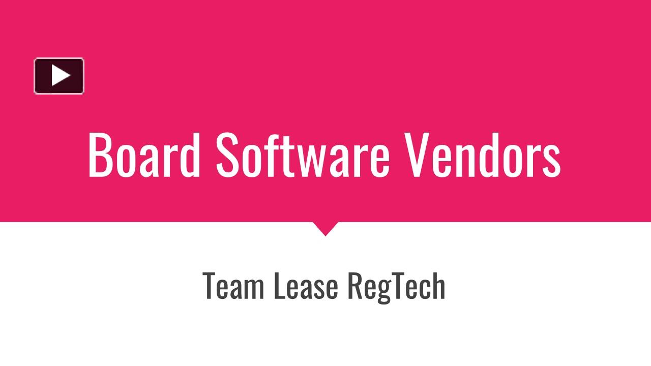 PPT – Board Software Vendors for you PowerPoint presentation | free to ...