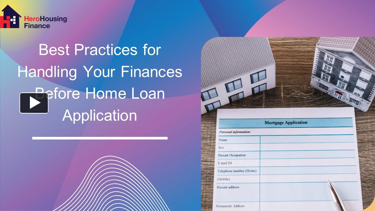 Tips for smart financial planning to prepare for a home loan ...