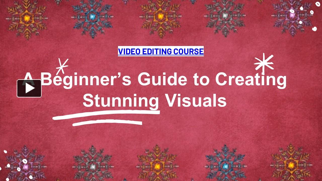 PPT – Video Editing Techniques PowerPoint presentation | free to ...