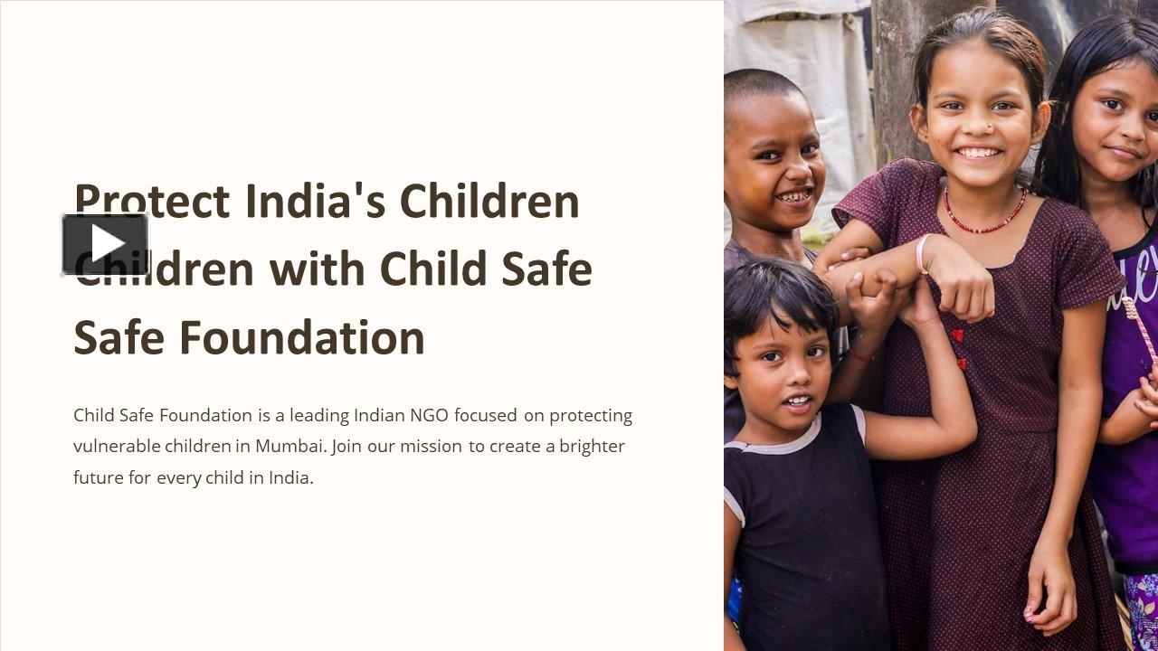 PPT – Top NGO in Mumbai - Child Safe Foundation: Protecting Children's ...
