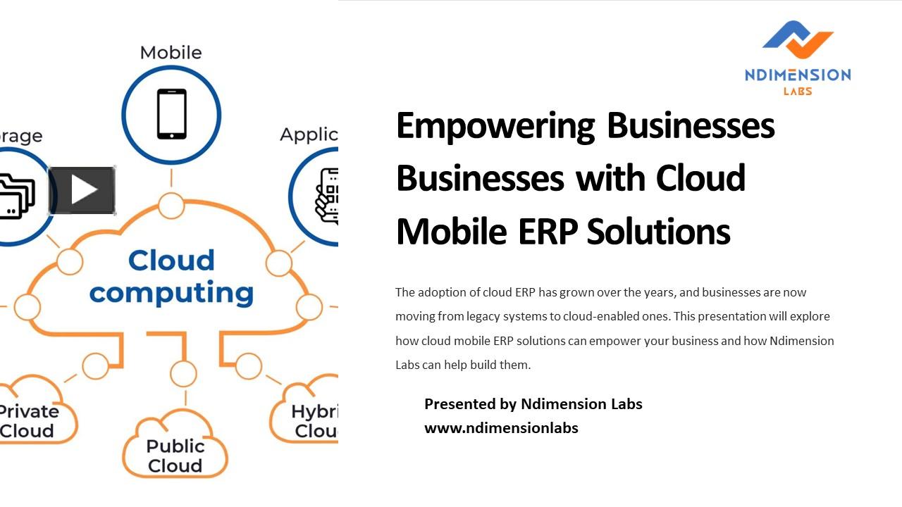 Boosting Efficiency with Cloud-Based Mobile ERP Solutions: The Future ...