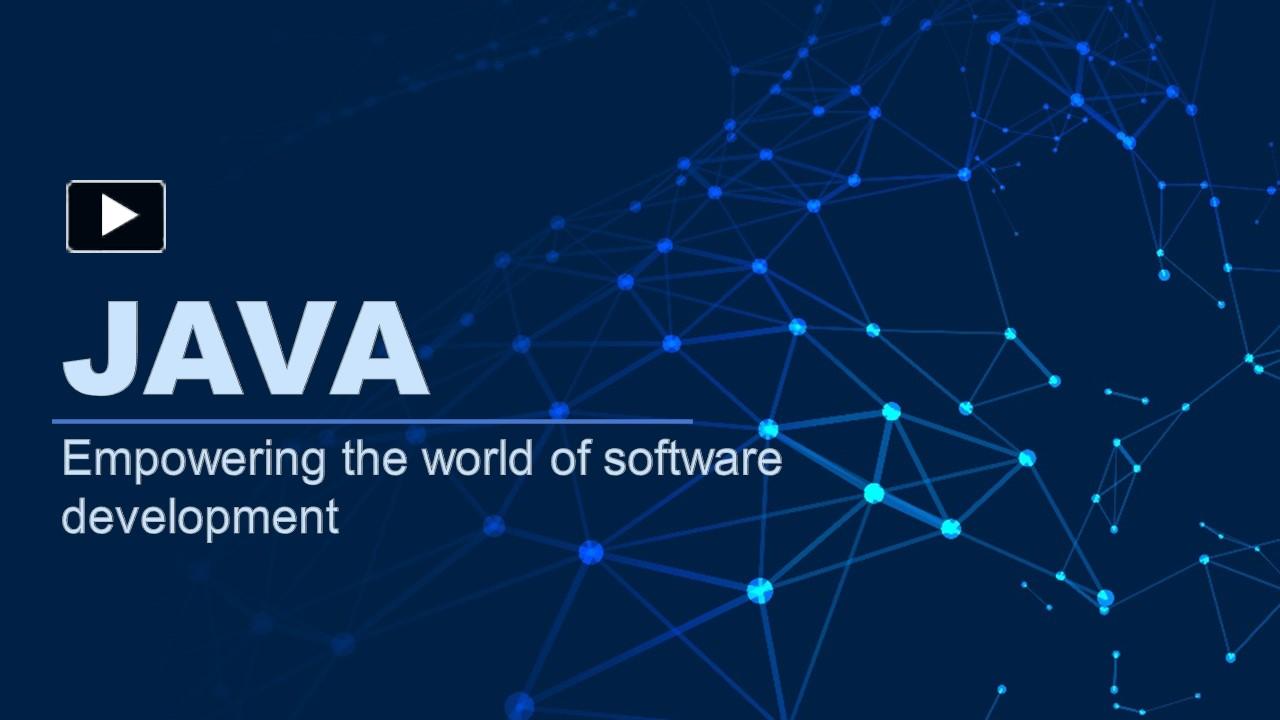 Java: Empowering the world of software development presentation | free ...