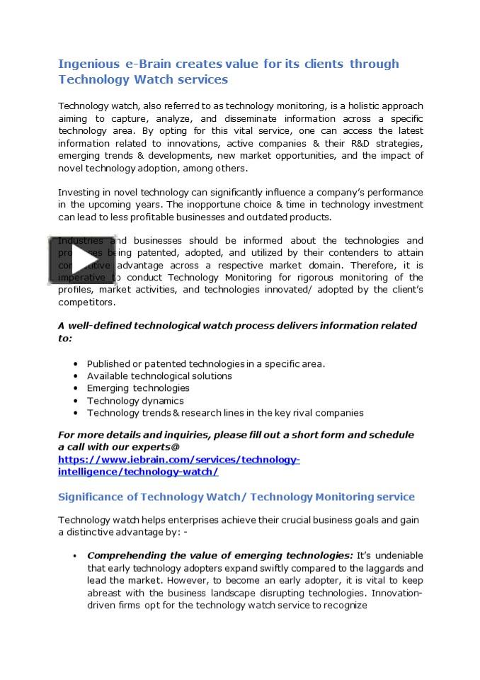 Ingenious e-Brain creates value for its clients through Technology ...