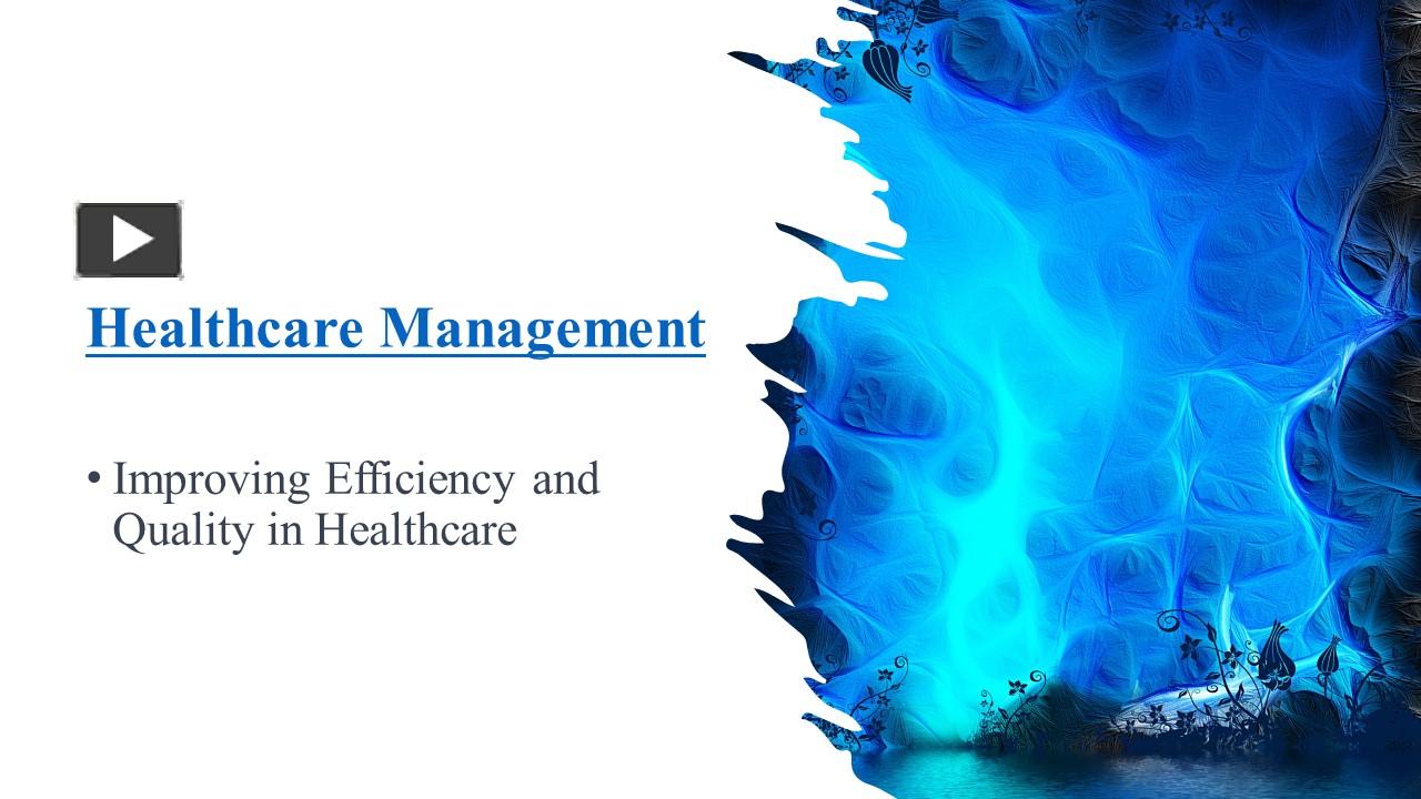 Healthcare management system presentation | free to download