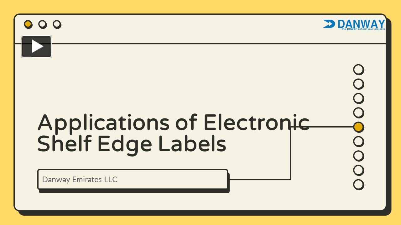 Applications of Electronic Shelf Edge Labels presentation | free to ...