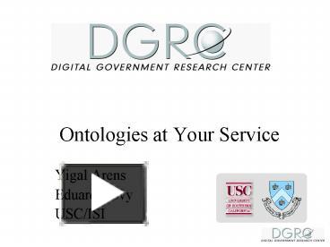 PPT – Ontologies at Your Service PowerPoint presentation | free to view ...
