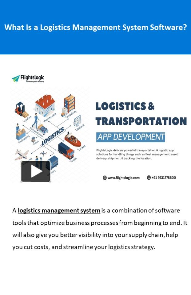 PPT – Logistics Management Software PowerPoint presentation | free to ...