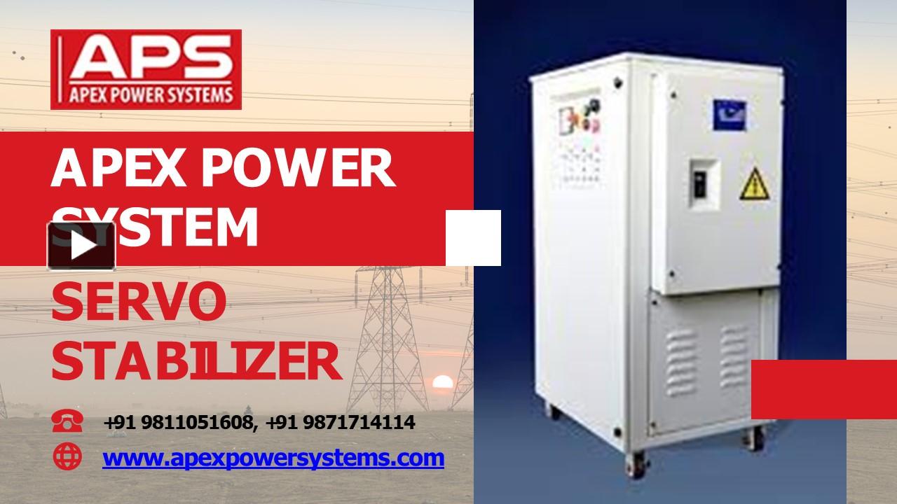 Servo Stabilizer by Apex Power System presentation | free to download