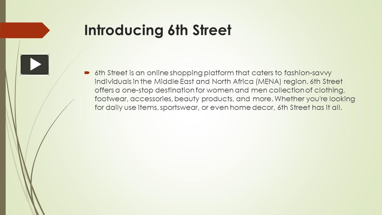 PPT – Best 6th Street Discount Code PowerPoint presentation | free to ...