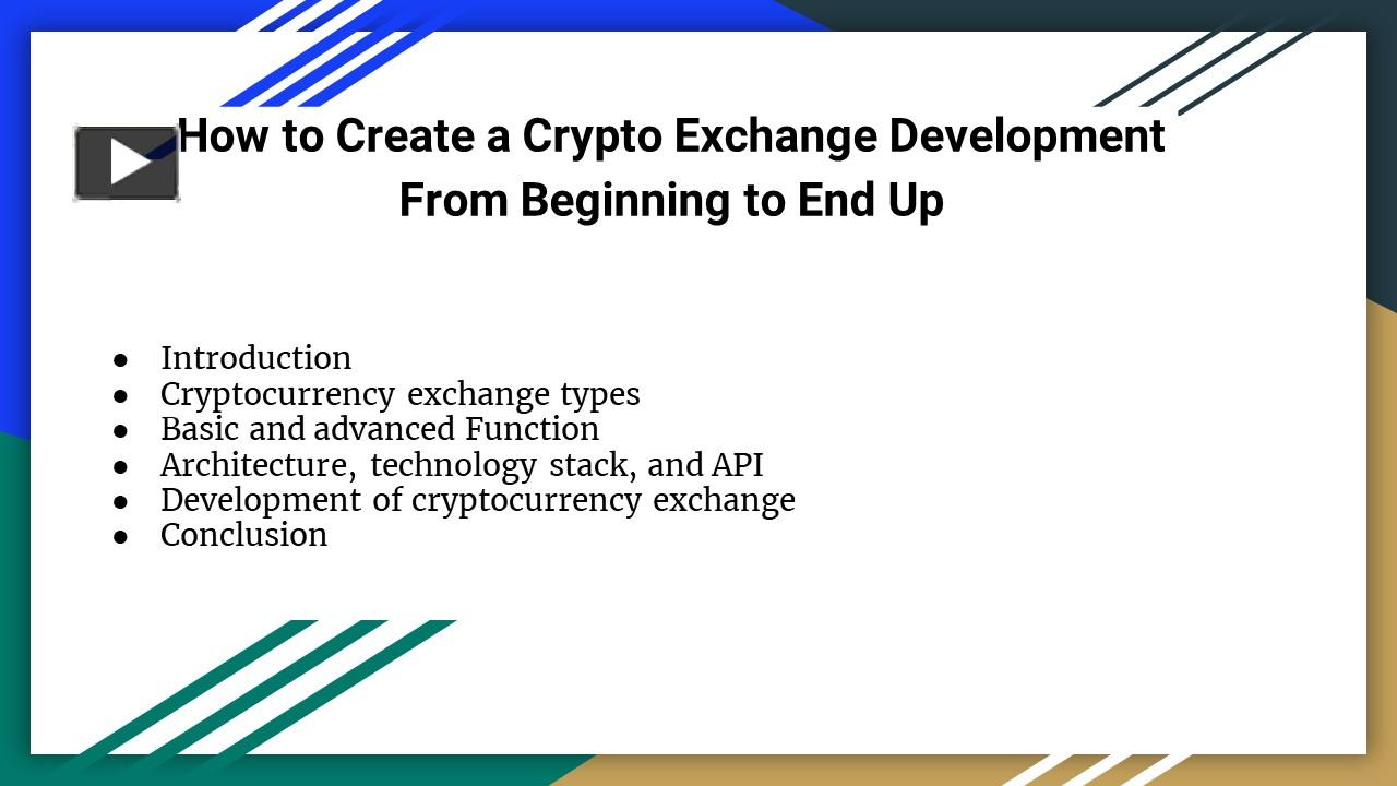 PPT – How to Create a Crypto Exchange Development From Beginning to End ...