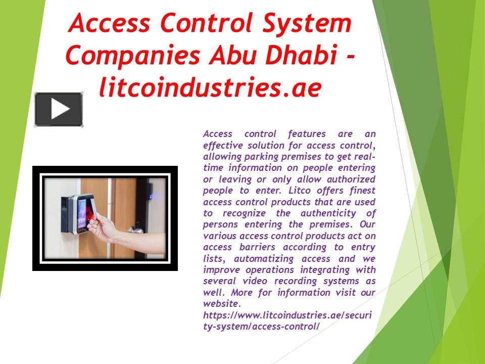 PPT – Access Control System Companies Abu Dhabi - litcoindustries.ae ...