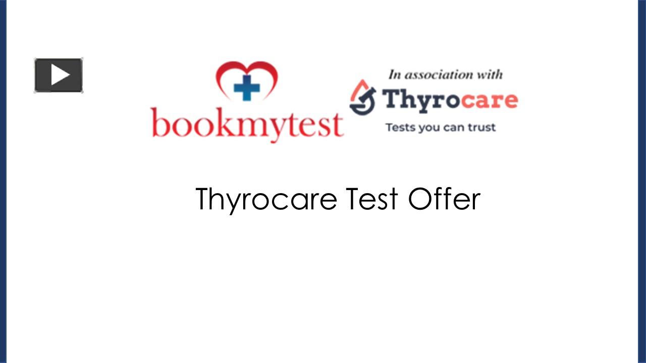 Thyrocare test package presentation | free to download