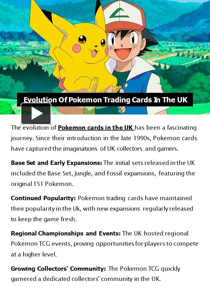 PPT – The Evolution Of Pokemon Trading Cards In The United Kingdom(UK ...