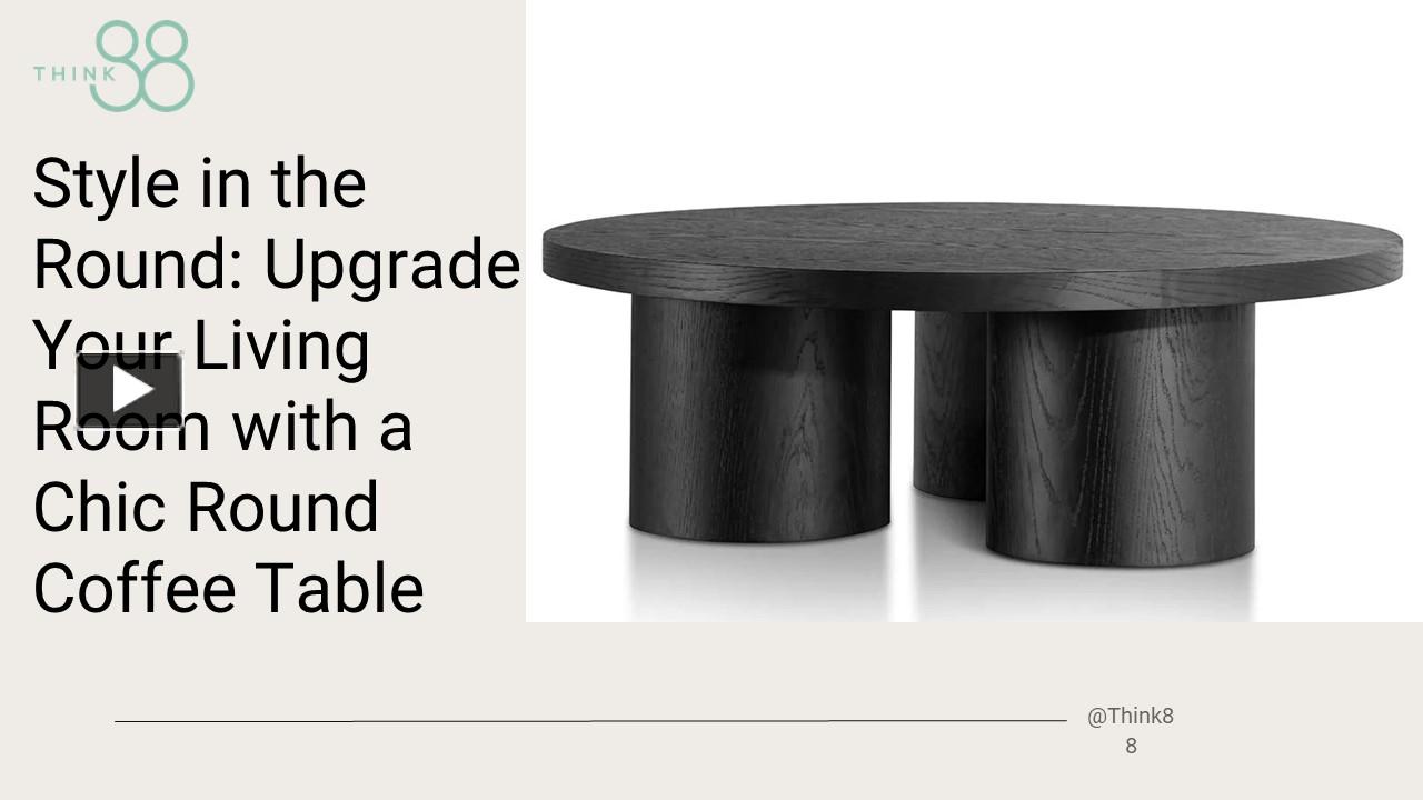 Style in the Round: Upgrade Your Living Room with a Chic Round Coffee ...