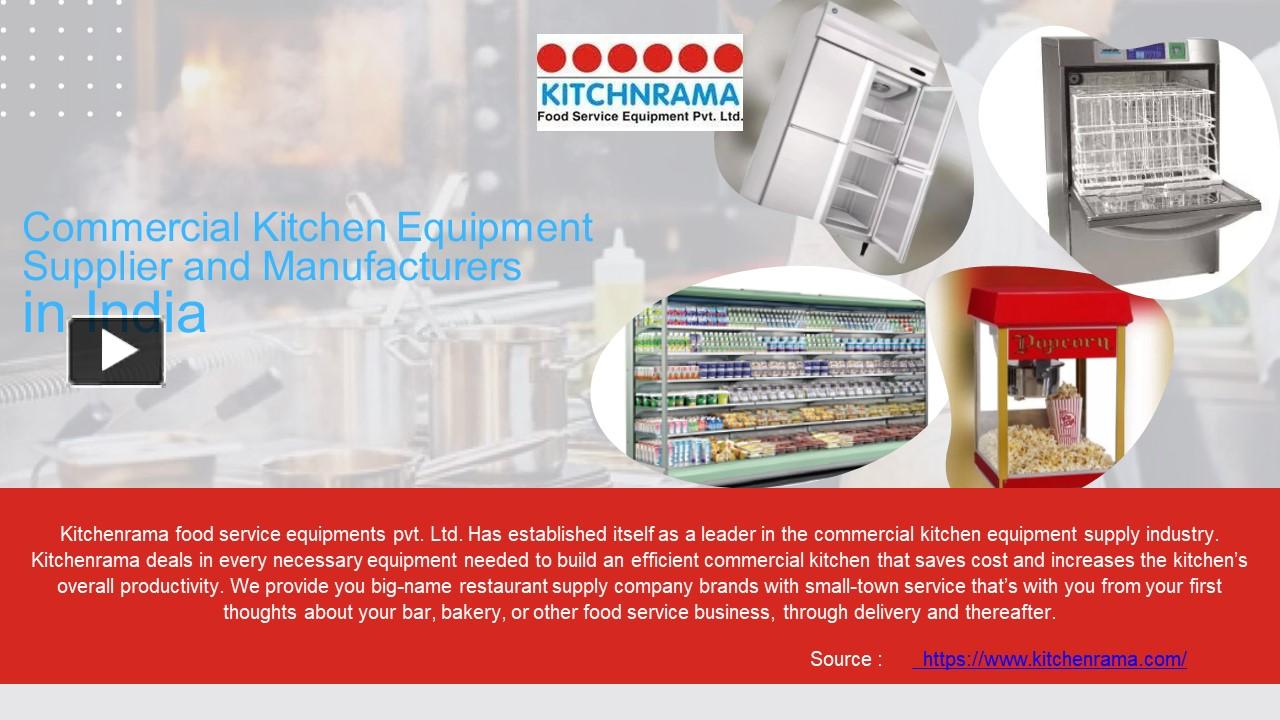 Commercial Kitchen Equipment presentation | free to download