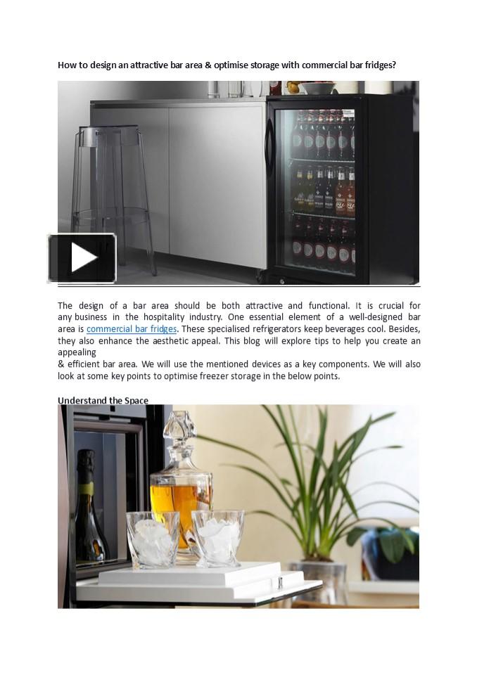 How to design an attractive bar area & optimise storage with commercial ...