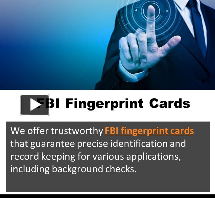 PPT – FBI Fingerprint Cards PowerPoint presentation | free to download ...