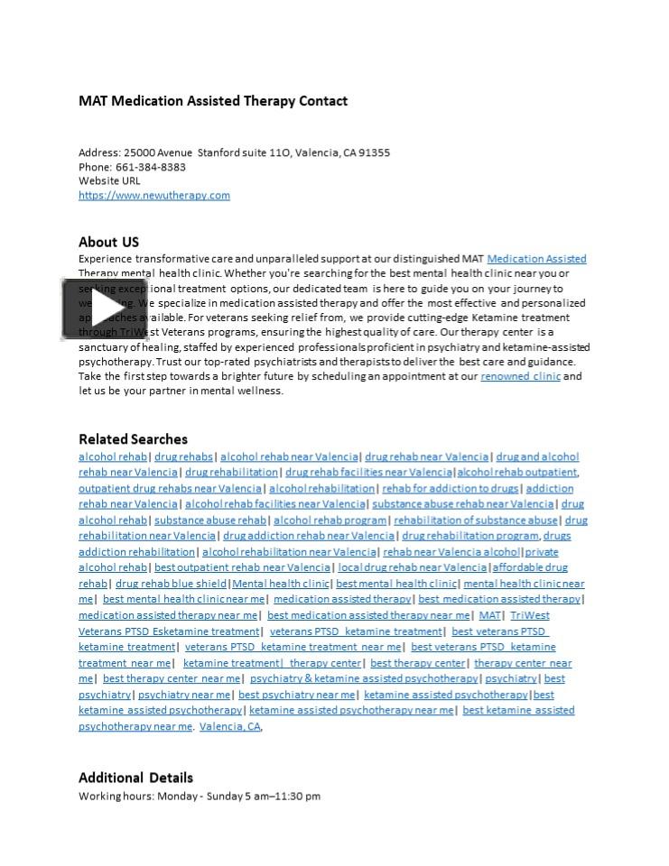 PPT – MAT Medication Assisted Therapy PowerPoint presentation | free to ...