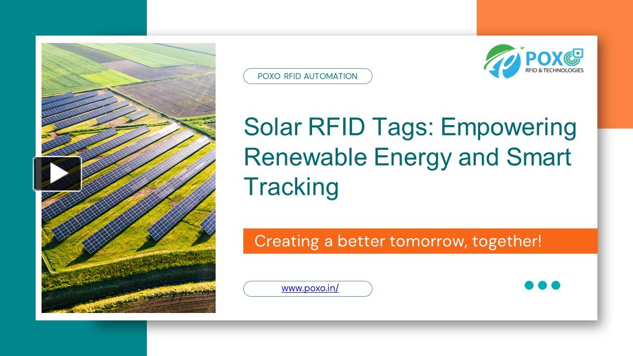 Solar RFID Tags manufacturers - POXO presentation | free to download