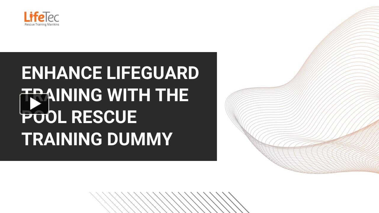 Enhance Lifeguard Training with the Pool Rescue Training Dummy ...