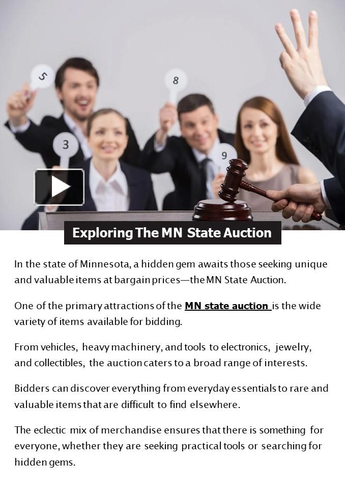 PPT – Exploring The MN State Auction PowerPoint presentation | free to ...
