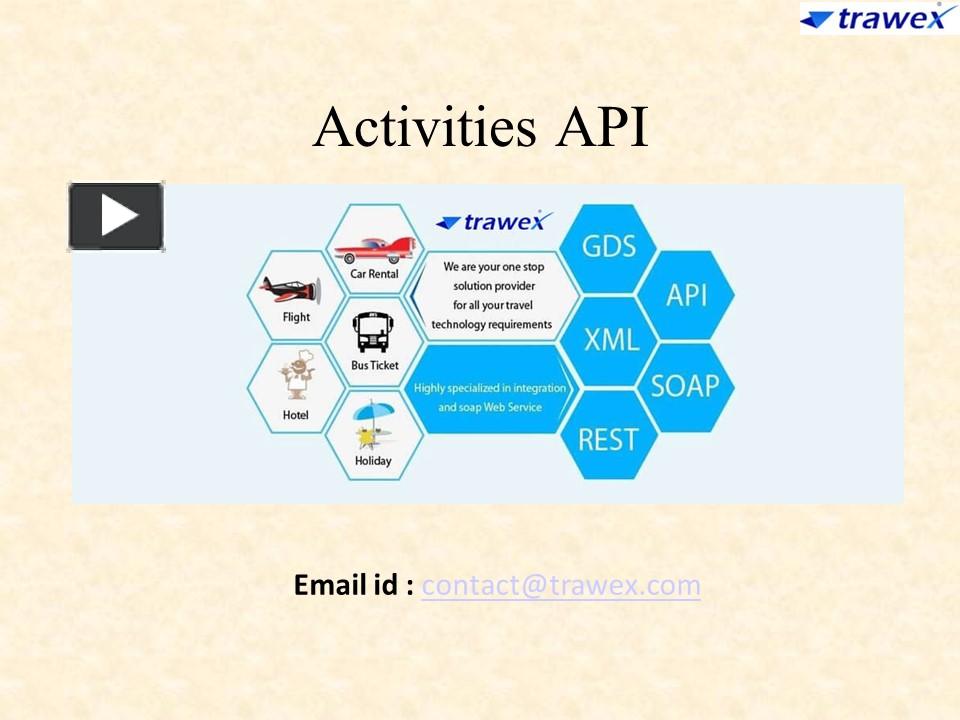 Activities API presentation | free to download