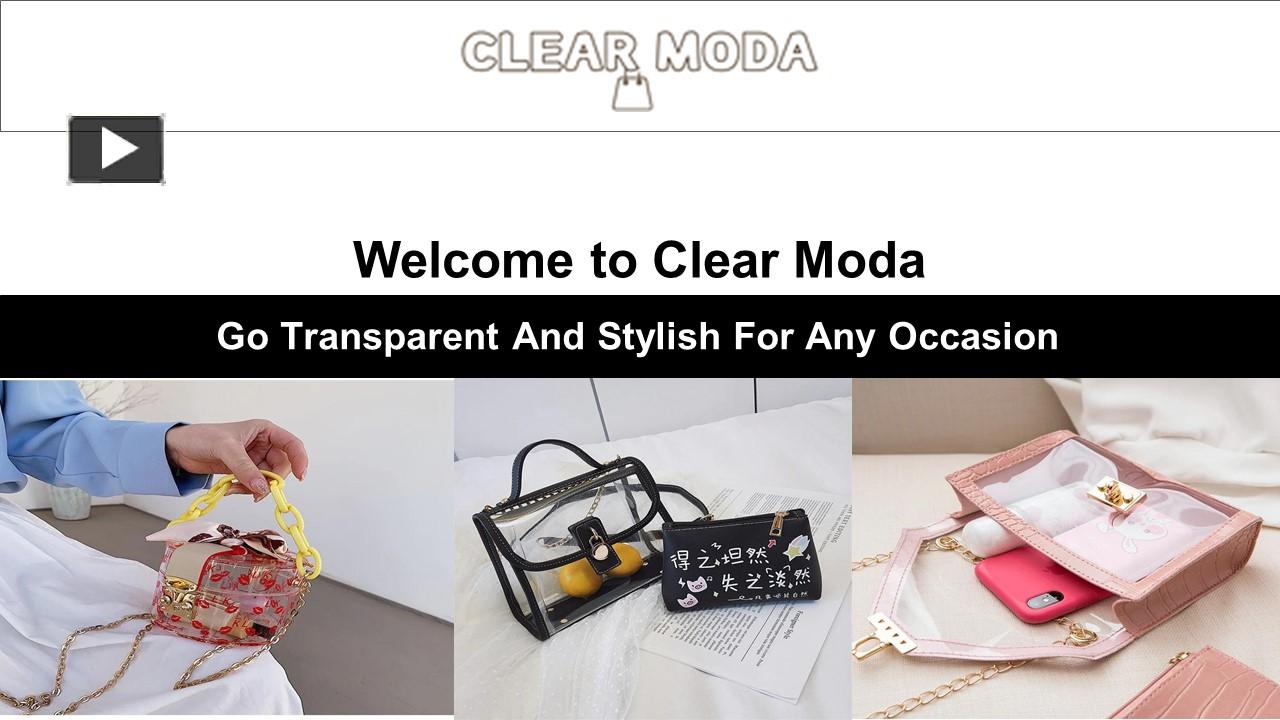 Buy Transparent Chain Bag | Clear Moda presentation | free to download