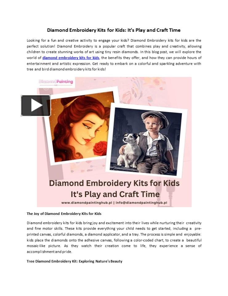 PPT – Buy Diamond Embroidery Kits for Kids PowerPoint presentation ...