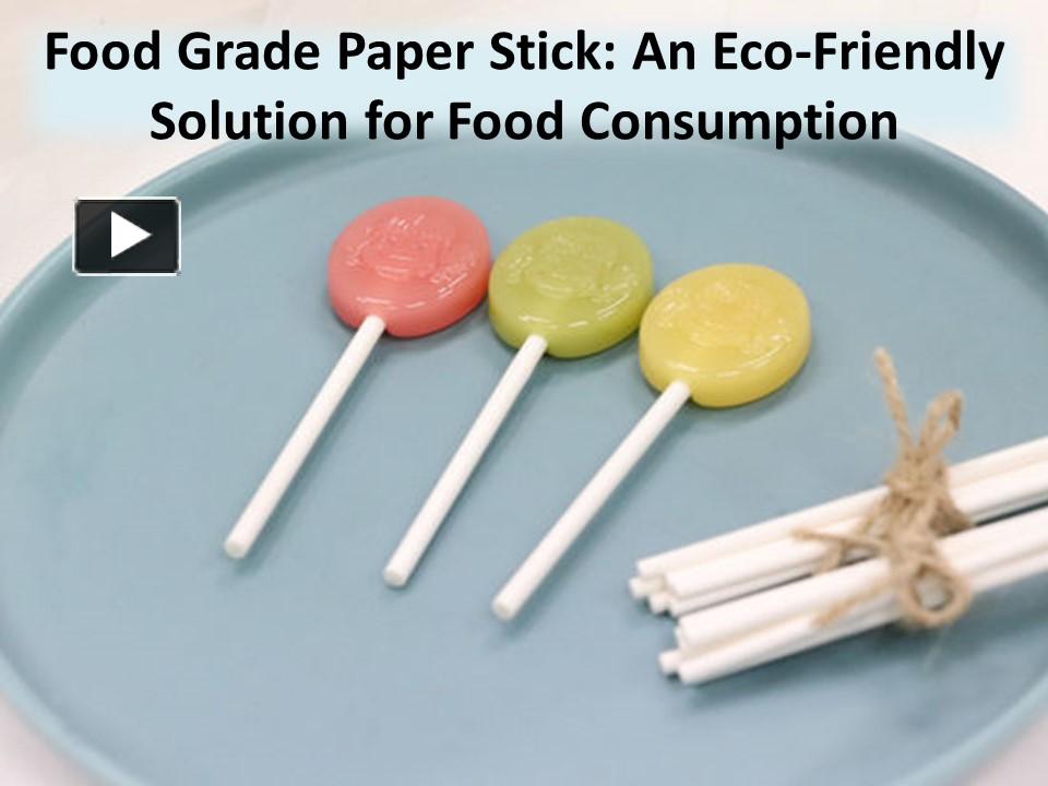 Food grade paper sticks packaging offer presentation | free to download