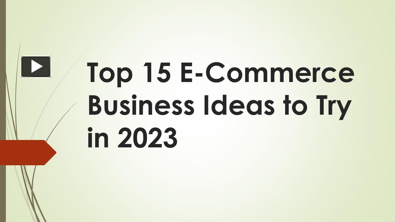 Ideas for e-commerce business presentation | free to download