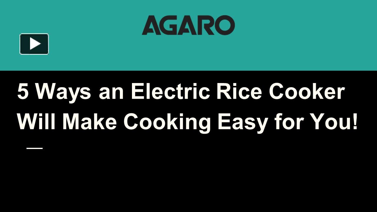 PPT – 5 Ways an Electric Rice Cooker Will Make Cooking Easy for You ...