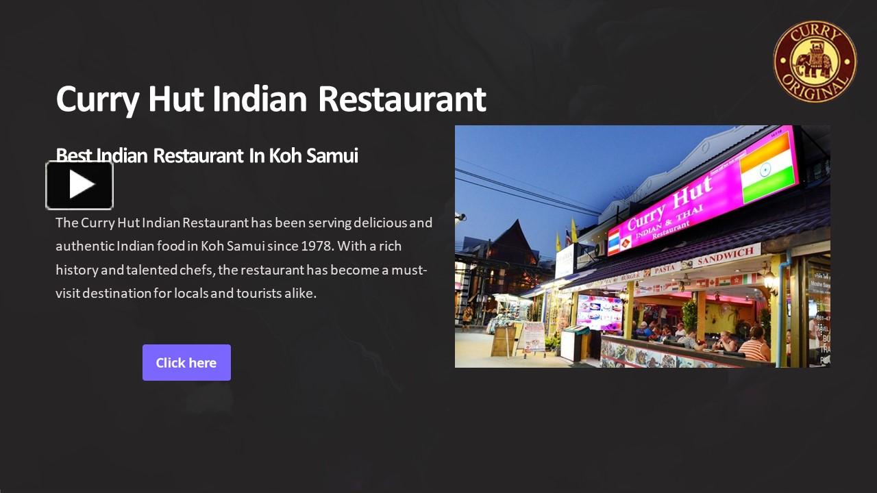 PPT – Best Indian Restaurant in Koh Samui | Curry Hut Indian Restaurant ...
