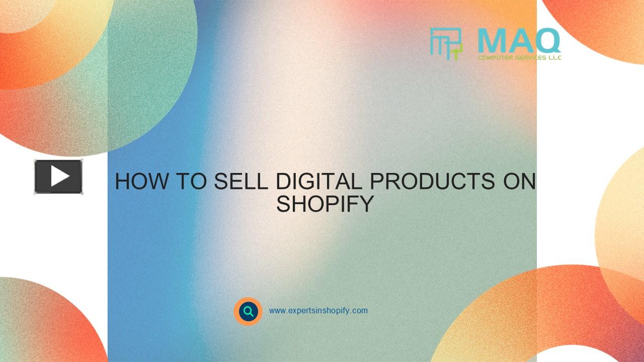 PPT – How To Sell Digital Products On Shopify PowerPoint presentation ...