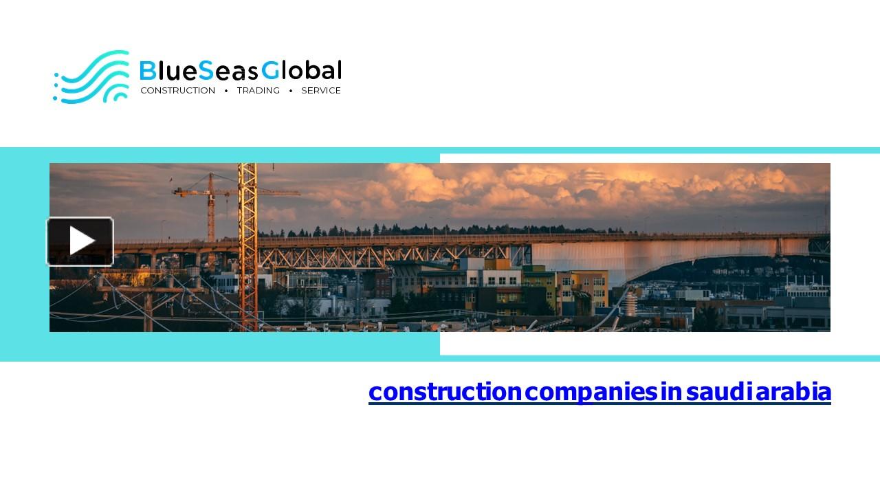 construction companies in bahrain presentation | free to download