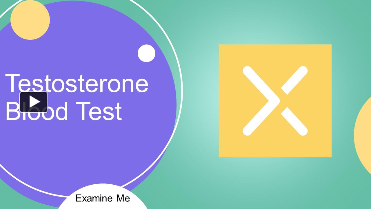 PPT – Testosterone Blood Test PowerPoint presentation | free to ...